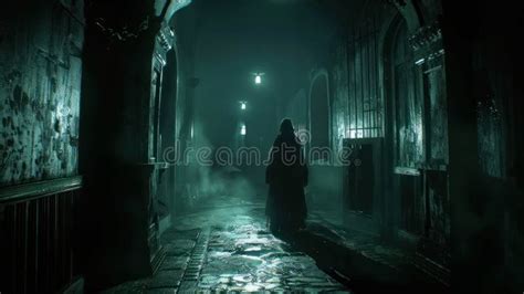 a dark eerie game environment where an npc unexpectedly turns into a