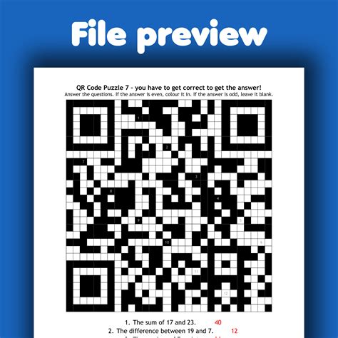 Qr Code Puzzle 7 Number Facts Andy Lutwyche