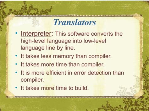 Compiler Design Basics Ppt Programming Languages Computing