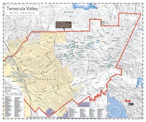 Temecula Valley Wine Map Amphoramap