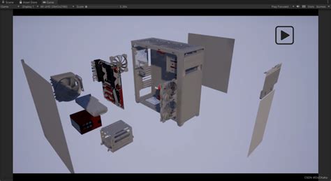 unity制作虚拟主机装机模拟器 课程设计 toy模板网