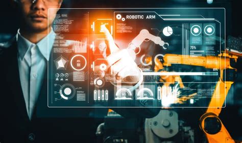 Xai Advanced Robot Arm System For Digital Industry And Factory Robotic Technology Stock Image