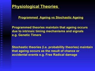 Aging Theories PPT