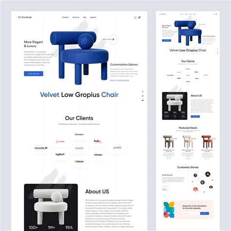 Coding Chair 💺 Furniture Website Design Concept By Designwithmikey