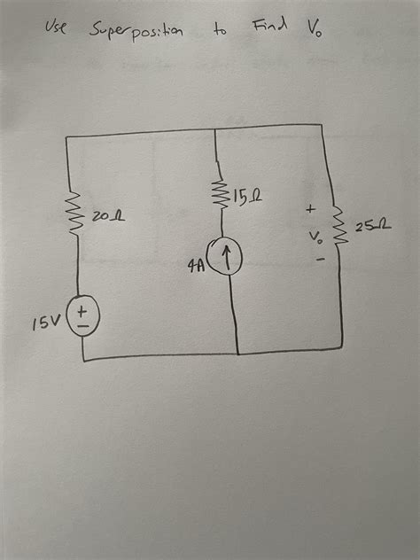 solved use superposition to find vo