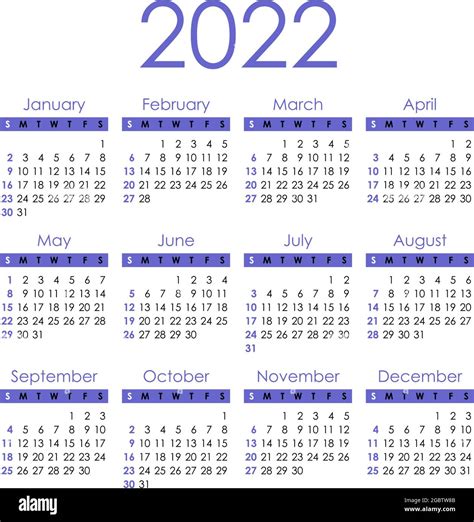 2022 Calendar Templates And Images Free Printable 2022 Calendar