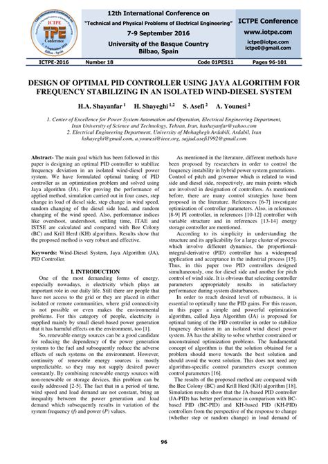 Pdf Design Of Optimal Pid Controller Using Jaya Algorithm For