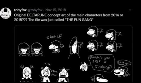 Some Concept Drawings Made By Toby A Long Time Ago Rdeltarune