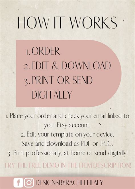 Editable Easter Dinner Menu Template Editable Easter Lunch Menu Template Watercolor Easter