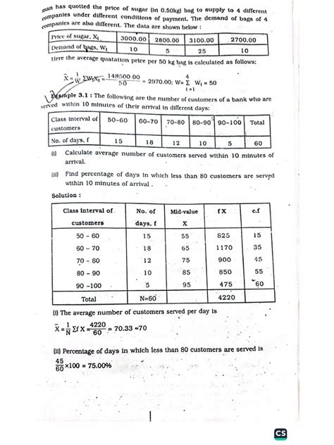 Arithmetic Mean Math Pdf