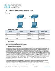 Understanding Switch MAC Address Tables In Networking Course Hero