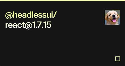 Headlessuireact1715 Codesandbox