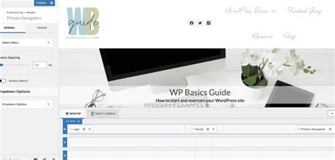 How To Customize Your Site Header In WordPress Wpbasicsguide