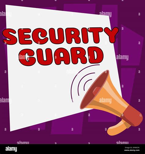 Text Showing Inspiration Security Guard Word Written On Tools Used To Manage Multiple Security
