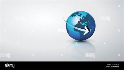 Earth Globe Design Global Business Technology Globalization Concept