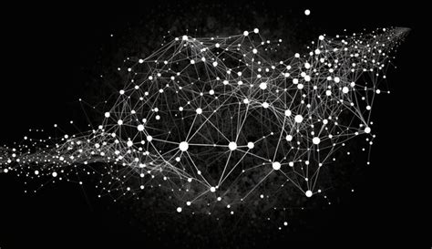 Premium Ai Image Network Connection Dots And Lines Plexus Big Data Background