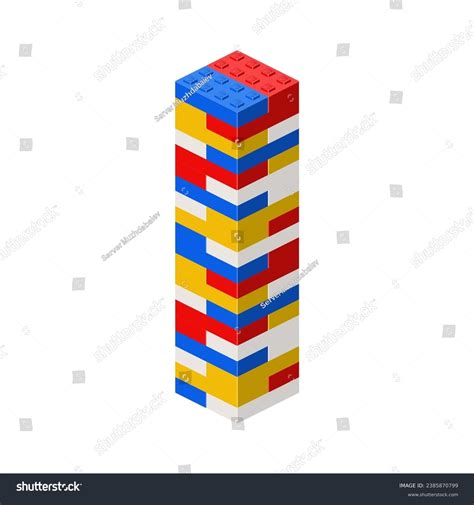Imitation High Rise Building Made Plastic Blocks Stock Vector Royalty Free 2385870799