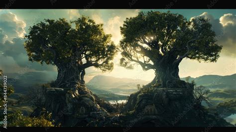 Bible Old Testament Creation Genesis The Tree Of Life And The The Tree Of Knowledge Of Good