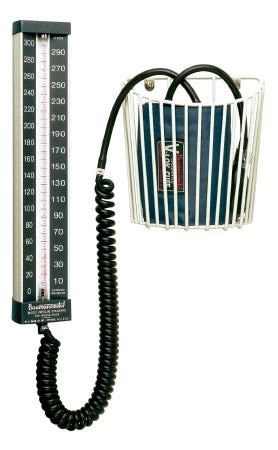 Wa Baum Baumanometer Aneroid Sphygmomanometer Wall Mount 2 Tube Chil