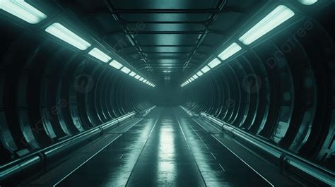 조명이 있는 미래형 지하철 터널 4k Uhd에서 빛나는 벽이 있는 공상과학 터널의 3d 그림 고화질 사진 사진 터널 배경 일러스트 및 사진 무료 다운로드 Pngtree