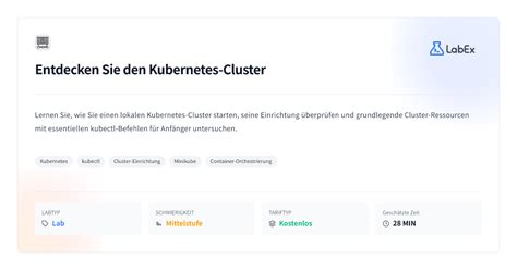 Entdecken Sie Den Kubernetes Cluster Labex