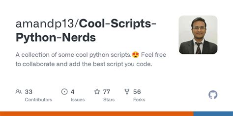 Cool Scripts Python Nerdscontributionmd At Master · Amandp13cool Scripts Python Nerds · Github