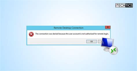 how to fix user account not authorized for remote login error