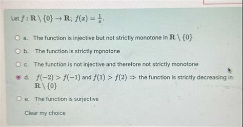 Solved Let Fr 0 →rfx1xa ﻿the Function Is Injective