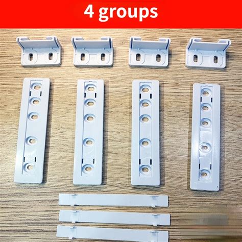 Integrated Fridge Door Plastic Mounting Bracket Fixing Slide Kit For
