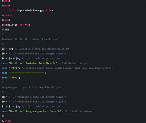 Belajar Bahasa Pemrograman Php Dasar Kaskus