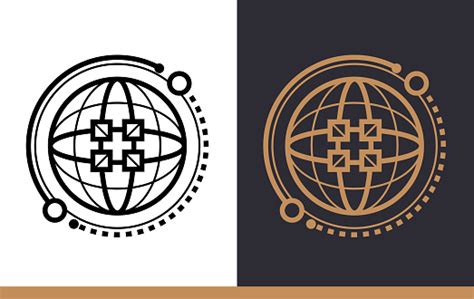 개요 아이콘 글로벌 인프라입니다 데이터 과학 기술과 기계 학습 과정 인쇄 웹사이트 및 프레 젠 테이 션에 적합 0명에 대한 스톡