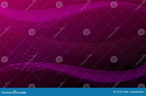 Red Violet Purple Lines Curve Wave Abstract Technology Background Stock Vector Illustration Of