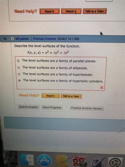 solved describe the level surfaces of the function f x y
