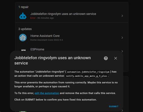Repair Bug Home Assistant Community