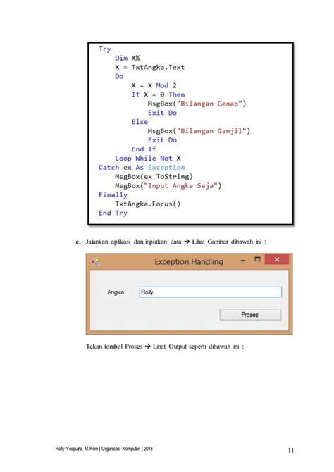 Part 10 Penanganan Kesalahan Exception Handling Pdf