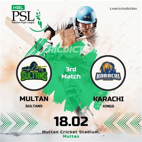Match Preview Multan Sultans Vs Karachi Kings Psl 2024 3rd Match Who Will Win On February