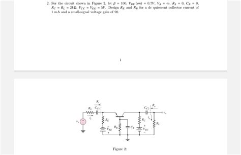 Solved For The Circuit Shown In Figure Let On Chegg Com