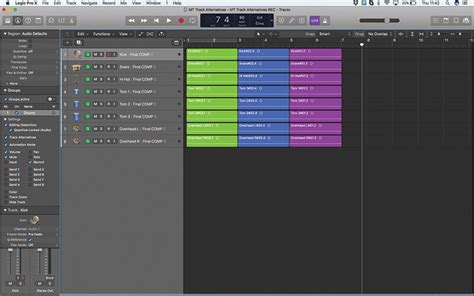 Track Alternatives In Logic Pro X Step By Step Continued