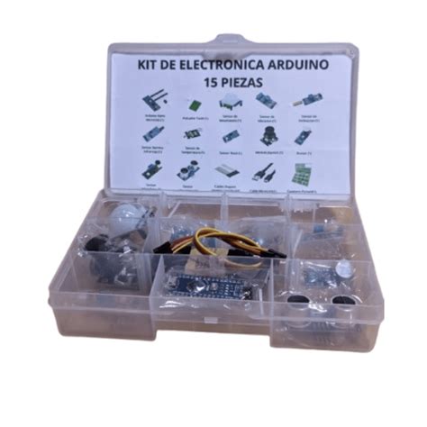 Kit De Electronica Arduino 15 Piezas Sensores Estuche Hipercom