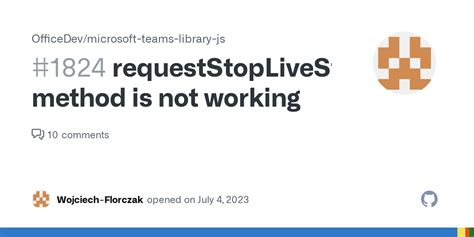 RequestStopLiveStreaming Method Is Not Working Issue 1824