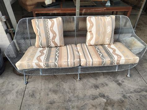 Mid Century Modern Sculptura 3 Seat Sofa With Cushions By Russell
