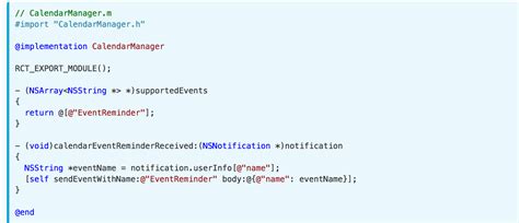 Ios 原生模块 给 Javascriptreactnative 发送事件 通知监听 程序员大本营