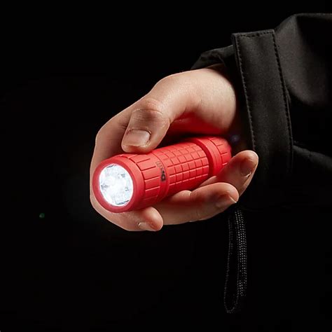 Diall Red 27lm Led Battery Powered Compact Torch