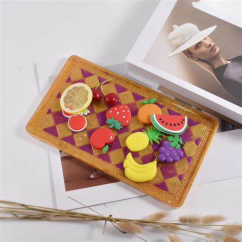 Rectangular Chessboard Tray Resin Mold Intoresin