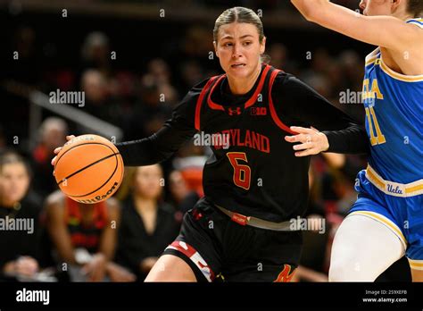 Maryland Guard Saylor Poffenbarger 6 In Action During The Second Half