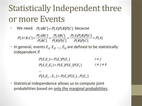 PPT Conditional Probability And Statistically Independent Events PowerPoint Presentation ID