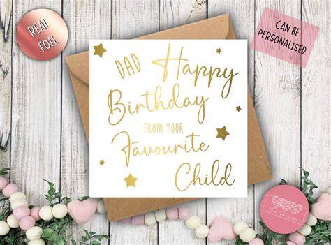 Personalised Funny Birthday Card Dad Birthday Happy Birthday From Your