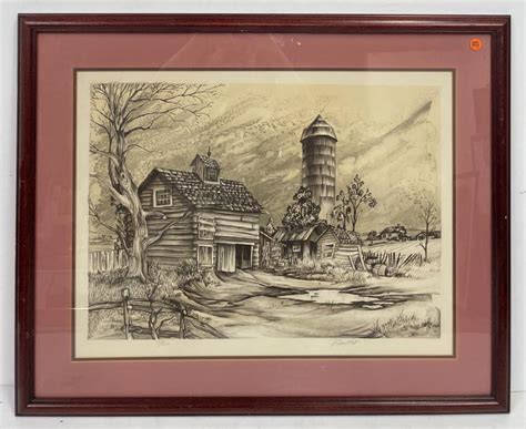 Sold At Auction Richard F Bartlett Richard Bartlett 1900 1989 Massachusetts Old Farm