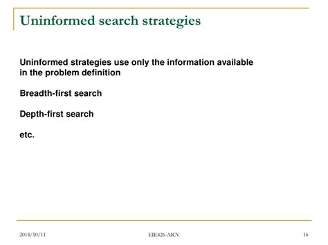Ppt Blind And Informed Search Methods Powerpoint Presentation Free