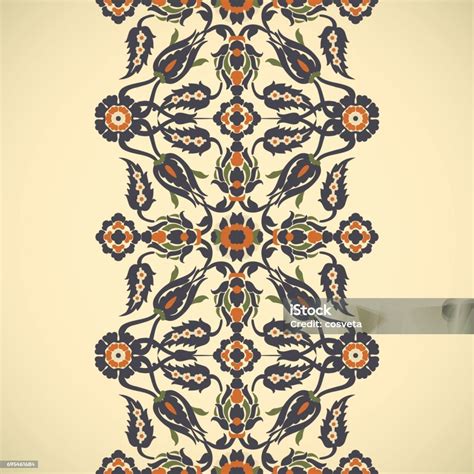 독특한 빈티지 원활한 테두리 우아한 꽃 장식 디자인 서식 파일 벡터에 대 한 인쇄 오리엔탈 꽃 스타일 패턴입니다 초대장 인사말 카드 복사 공간 장식 그림 0명에 대한 스톡